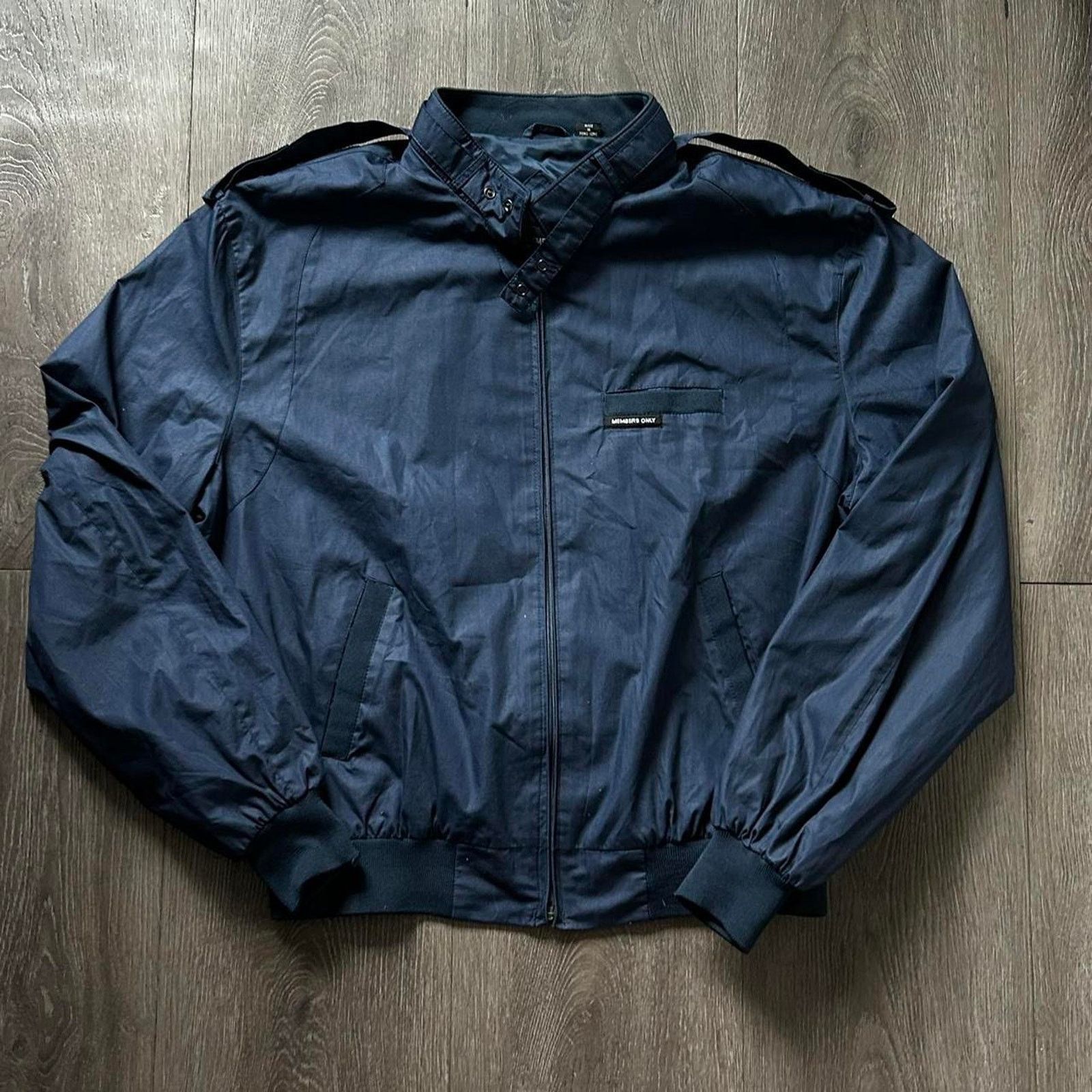 Vintage Vintage 90s Navy Blue Members Only Bomber Jacket. Sz XL | Grailed
