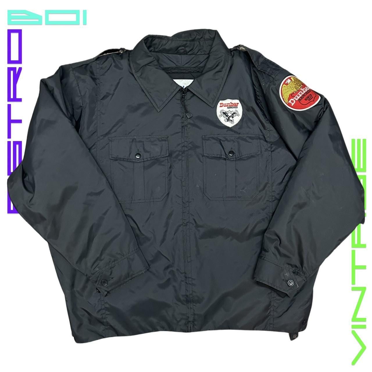 Vintage DUNBAR SECURITY NYLON JACKET_ BLACK | Grailed