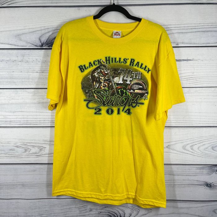 Alstyle Sturgis Rally 74th Anniversary Skeleton Biker Retro T-Shirt ...