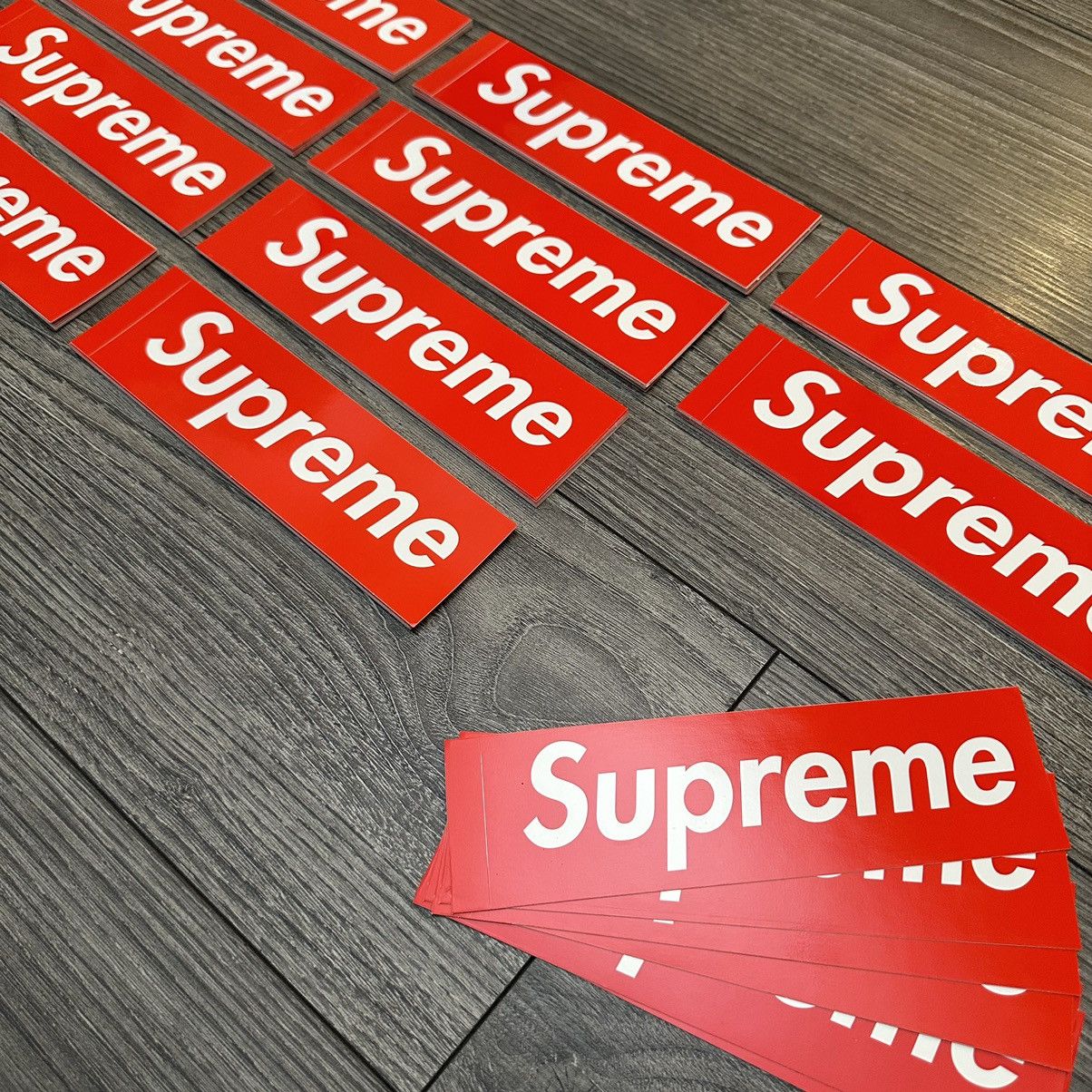 Supreme 100+ box logo stickers | Grailed