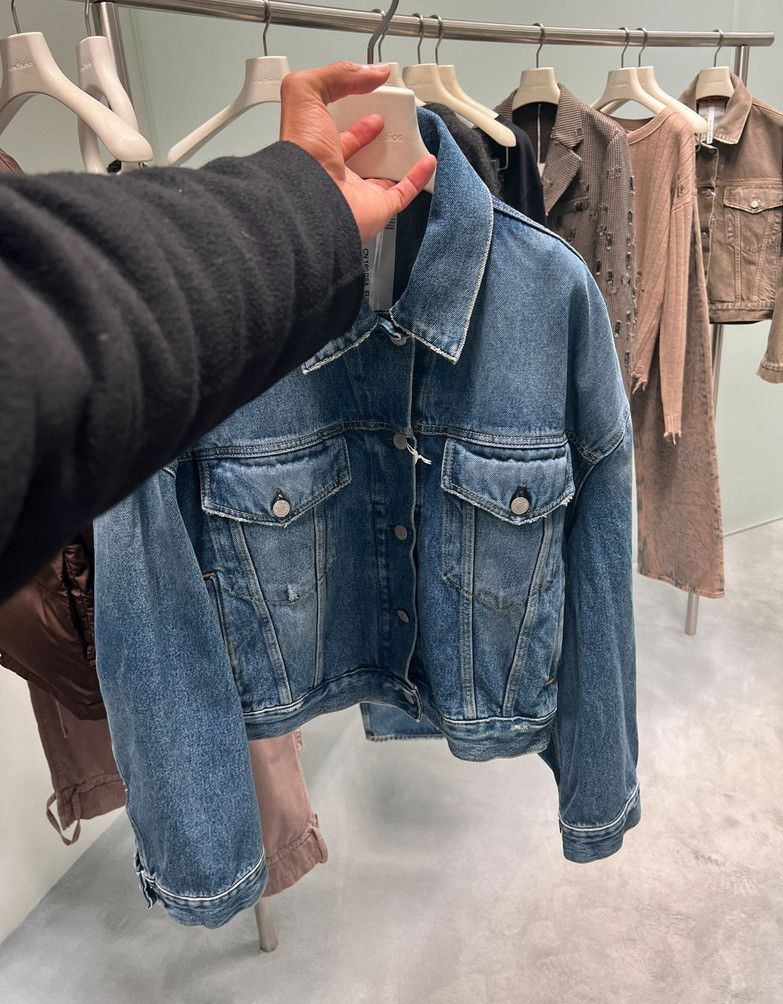 Acne Studios Acne Cropped Boxy Denim Jacket | Grailed
