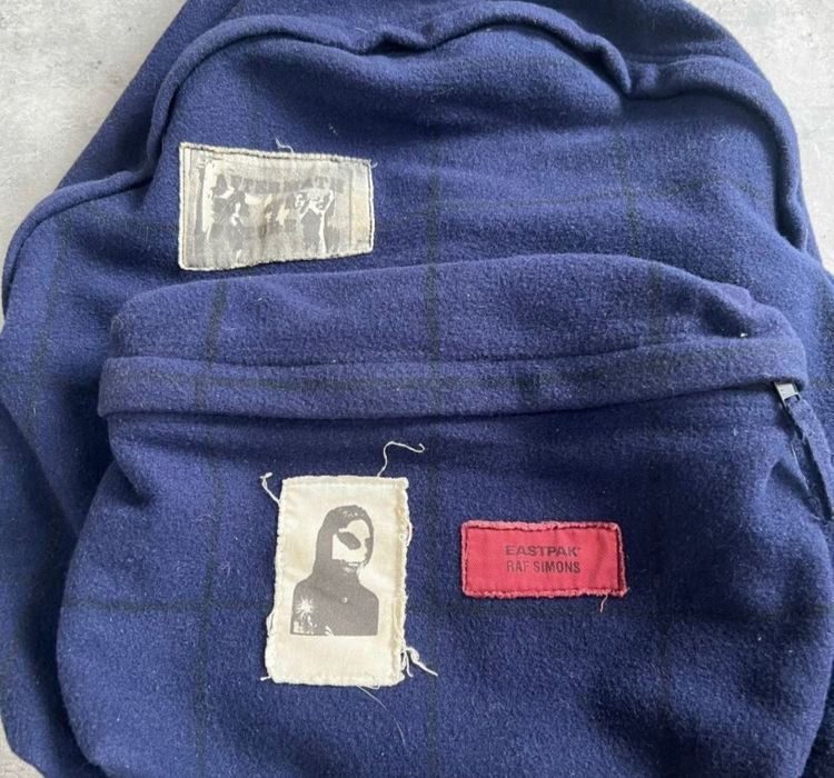 Raf Simons raf simons eastpak 08aw patch book bag shoulder bag | Grailed