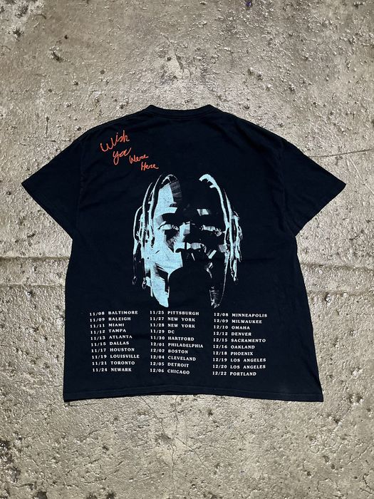 Travis Scott Crazy Travis Scott Astroworld Tour Tee Shirt Rare Black ...