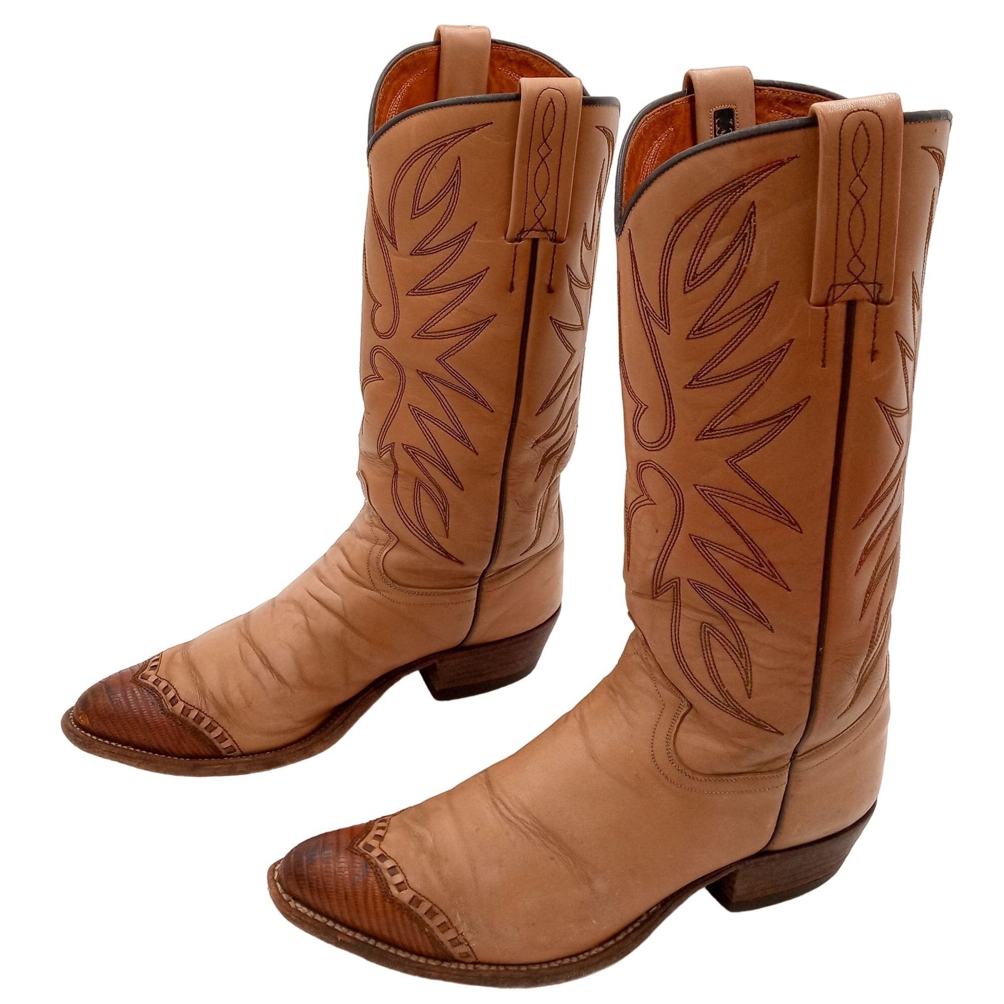 Dan Post Western Boot Vintage Dan Post Cowboy Boots Womens 6.5 A Narrow ...