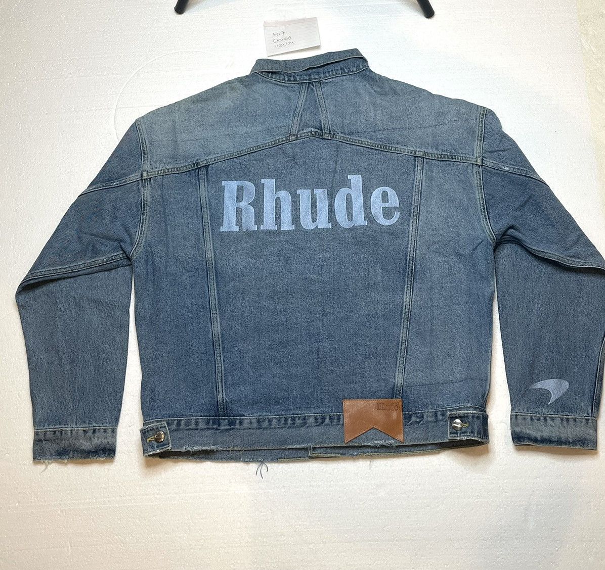 Rhude Rhude x MCLAREN Denim Embroidered Jacket AUTHENTIC | Grailed