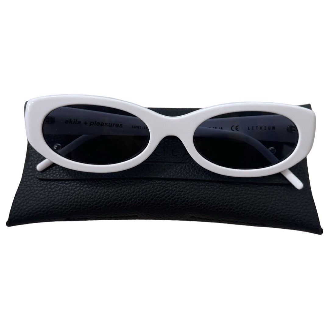 Akila Akila x Pleasures White Sunglasses | Grailed