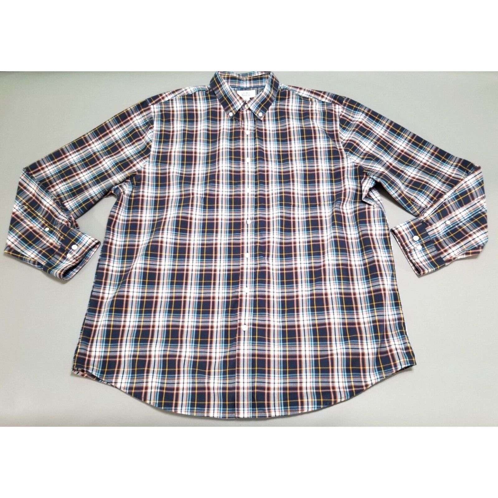 Croft & Barrow Croft & Barrow Button Shirt Mens XXL Multi Color Plaid ...