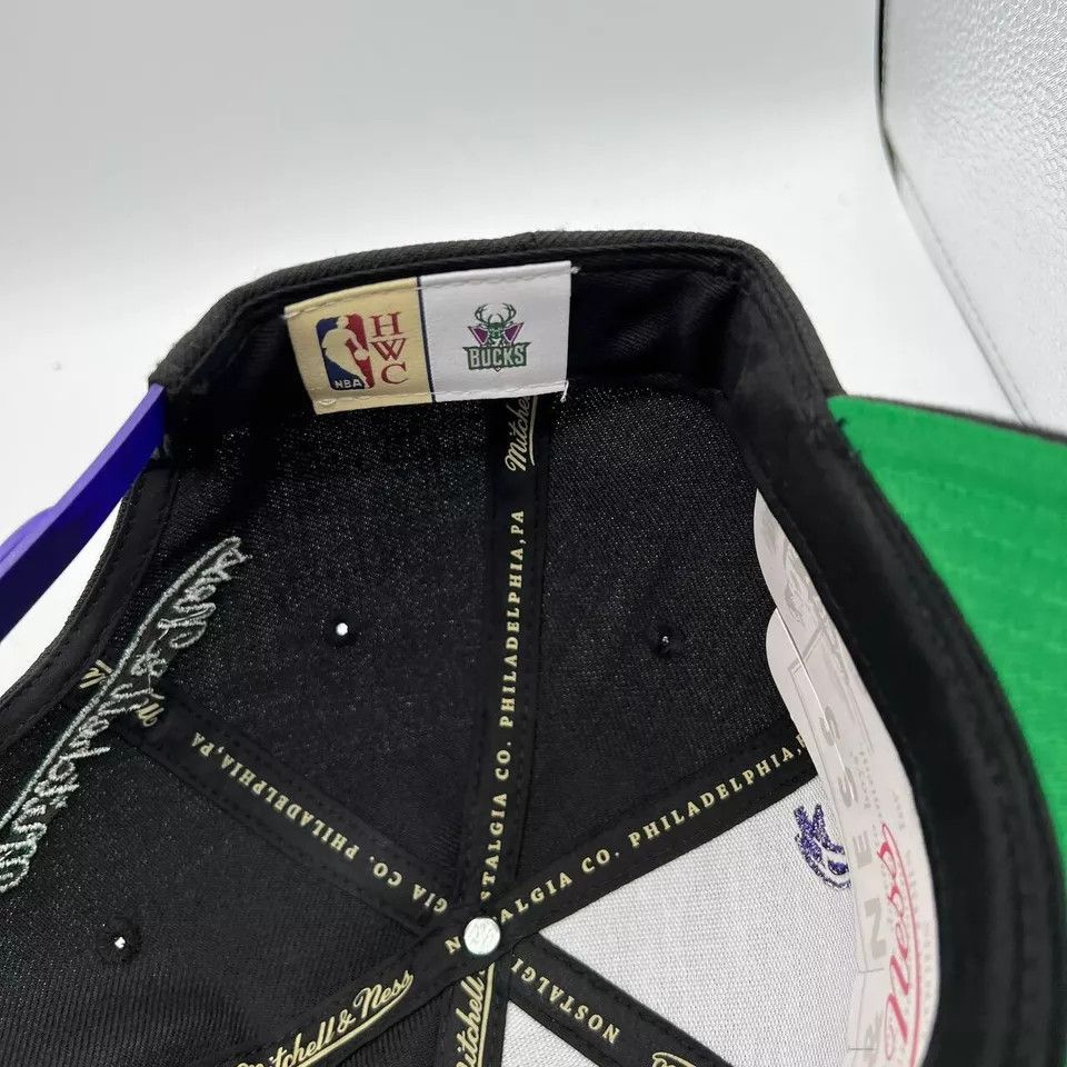 Mitchell & Ness Milwaukee Bucks NBA Draft 1996 Shadow Hat Snapback Cap ...