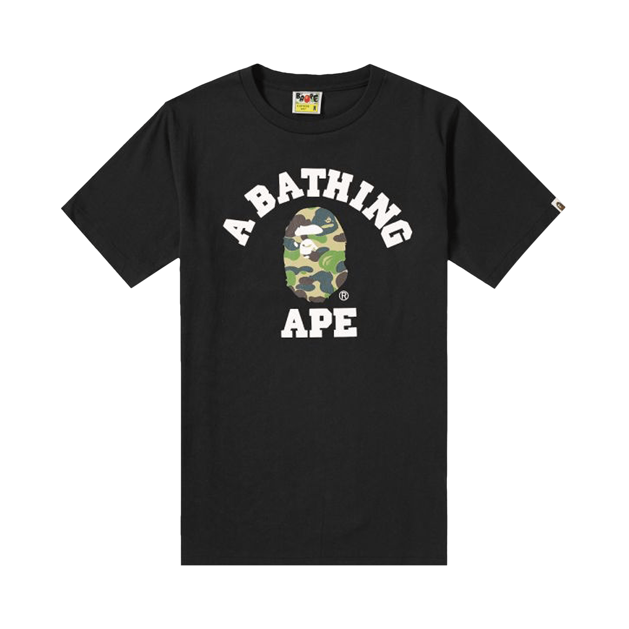Bape BAPE ABC Camo College Tee Black/Green | Grailed