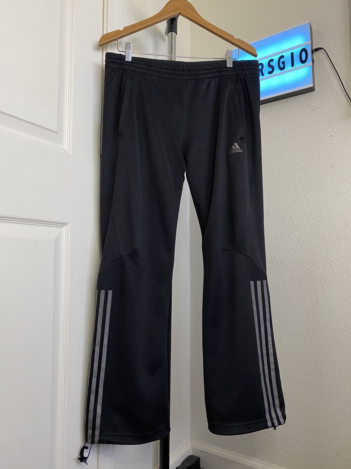 Adidas × Streetwear × Vintage Vintage Adidas Pants Flare Baggy Bootcut ...