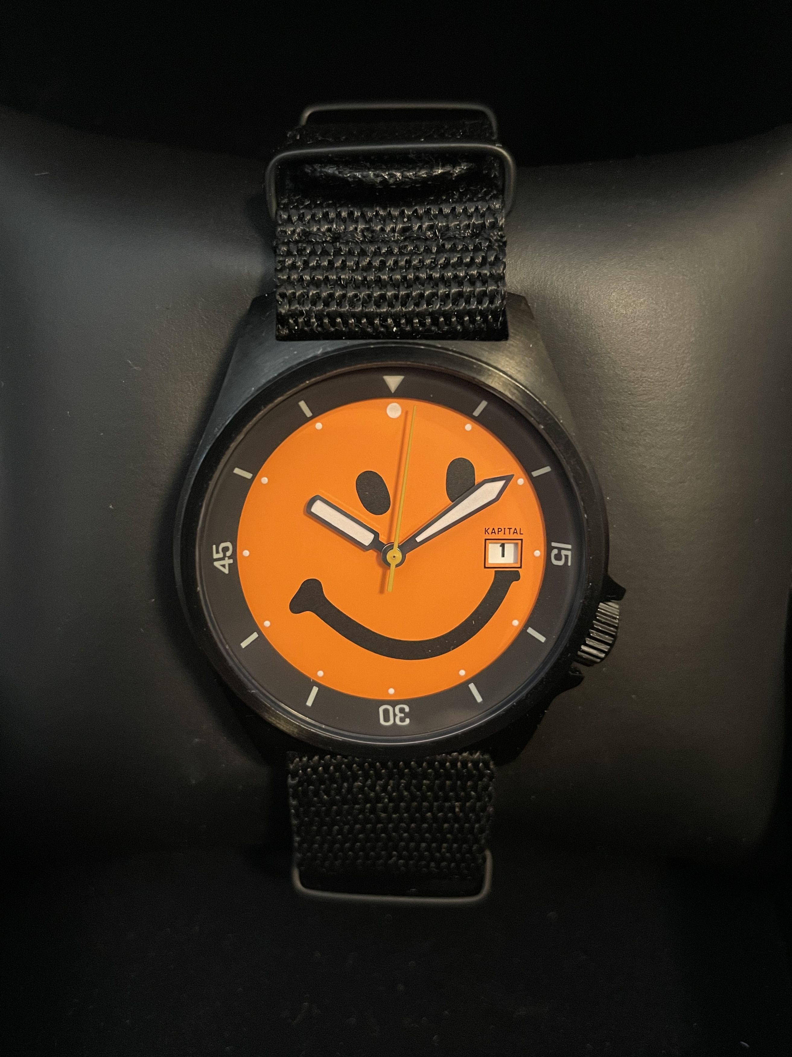 Kapital Smiley Face Diver Watch | Grailed