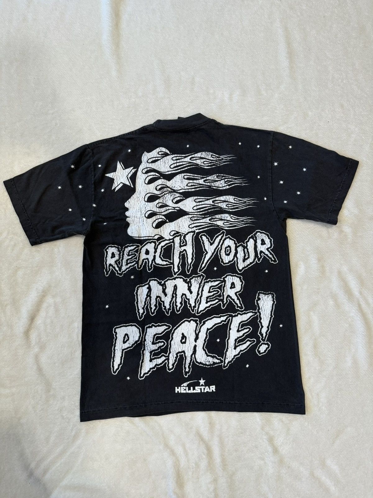HELLSTAR Hellstar Inner Peace Vintage Black Tee | Grailed