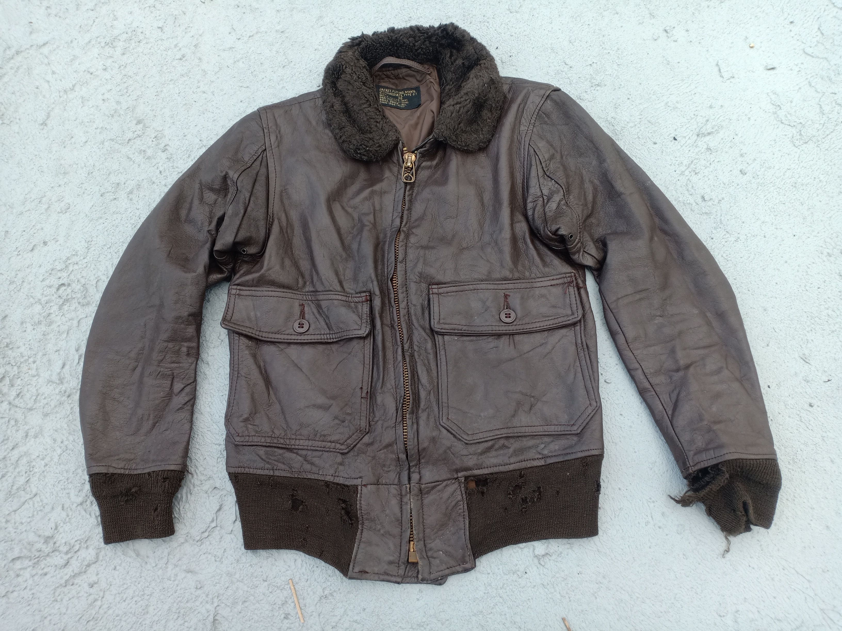 Vintage FLIGHT JACKET type G-1 | Grailed
