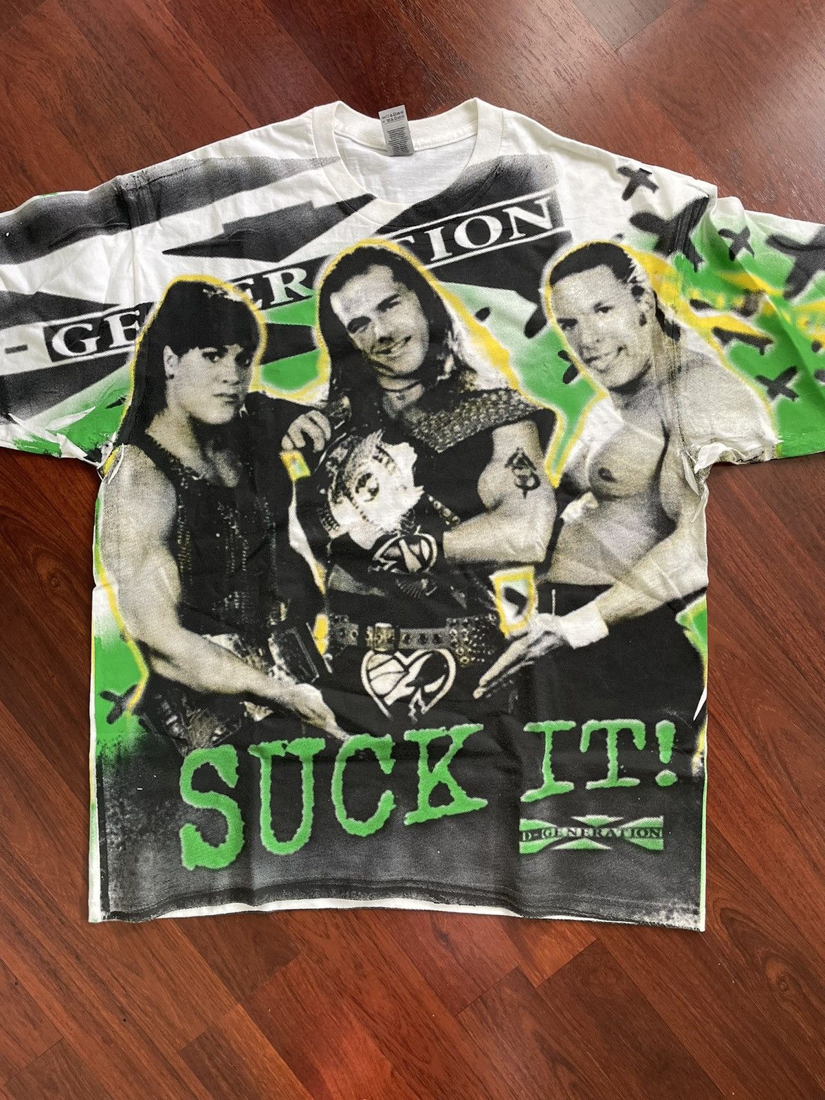 Vintage × Wwf WWF DX WWE D Generation X AOP | Grailed