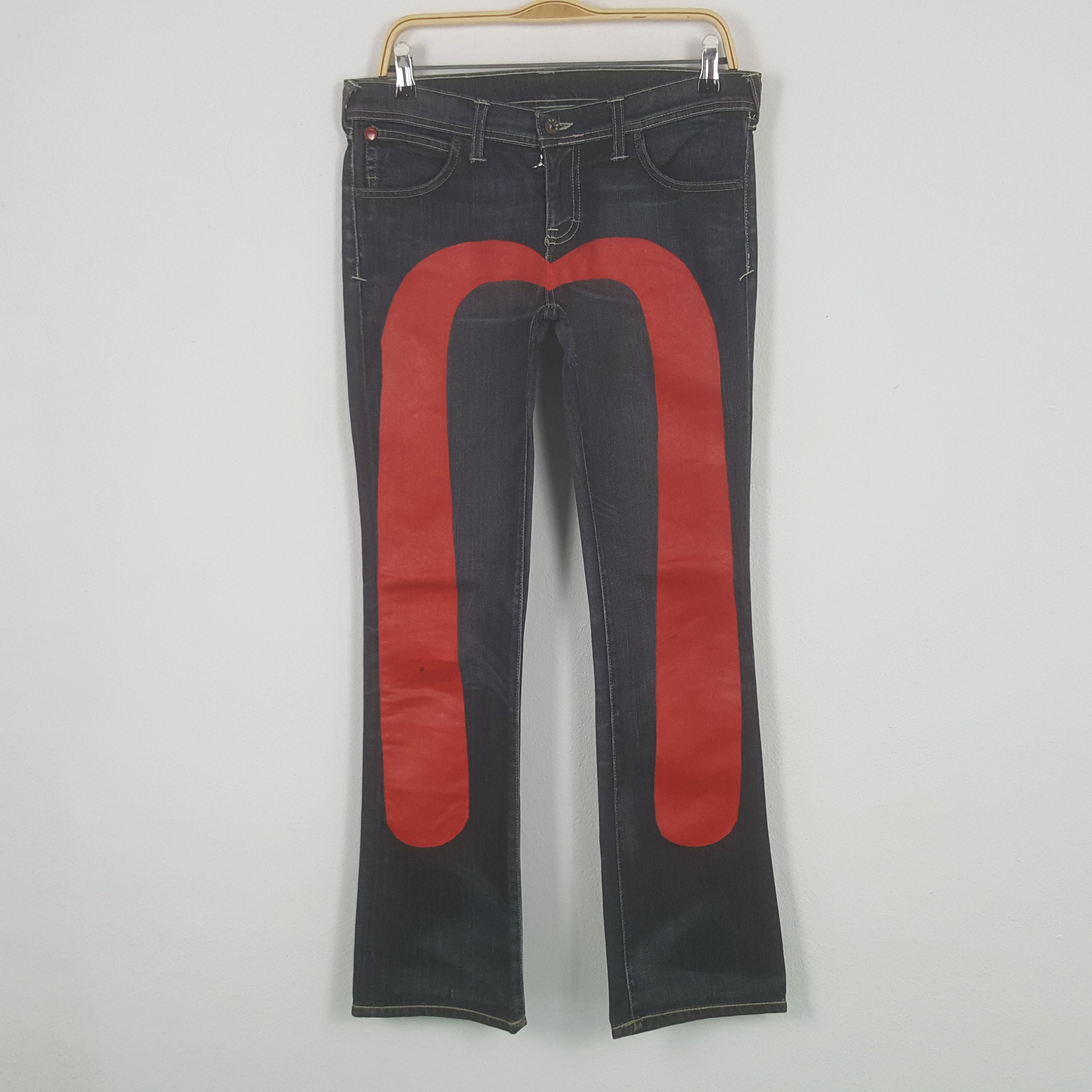 Evisu × Puma × Vintage Vintage Evisu x Puma Custom Art Daicock Design Denim Jeans | Grailed