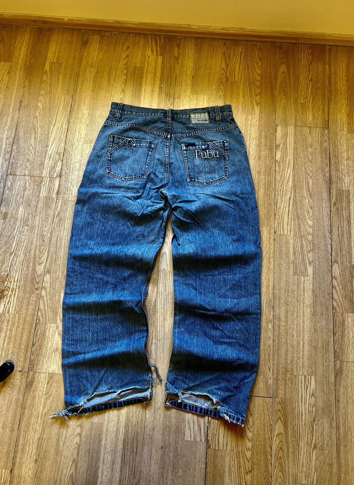 Fubu × JNCO × Wu-Tang Clan Vintage Fubu Baggy Jeans Embroidery Logo ...