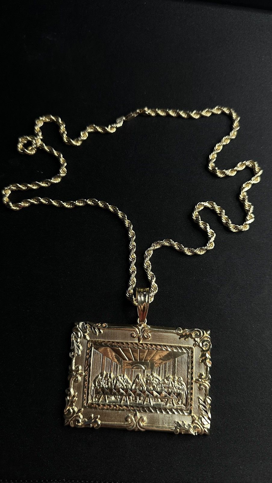 100% 14k Gold × Gold Chain 14kt 14K Solid Gold Rope 5.5MM The Last ...