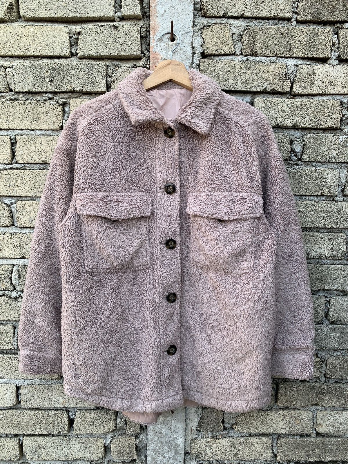 Japanese Brand 🔥steals🔥 GU teddy shirt sherpa button up | Grailed