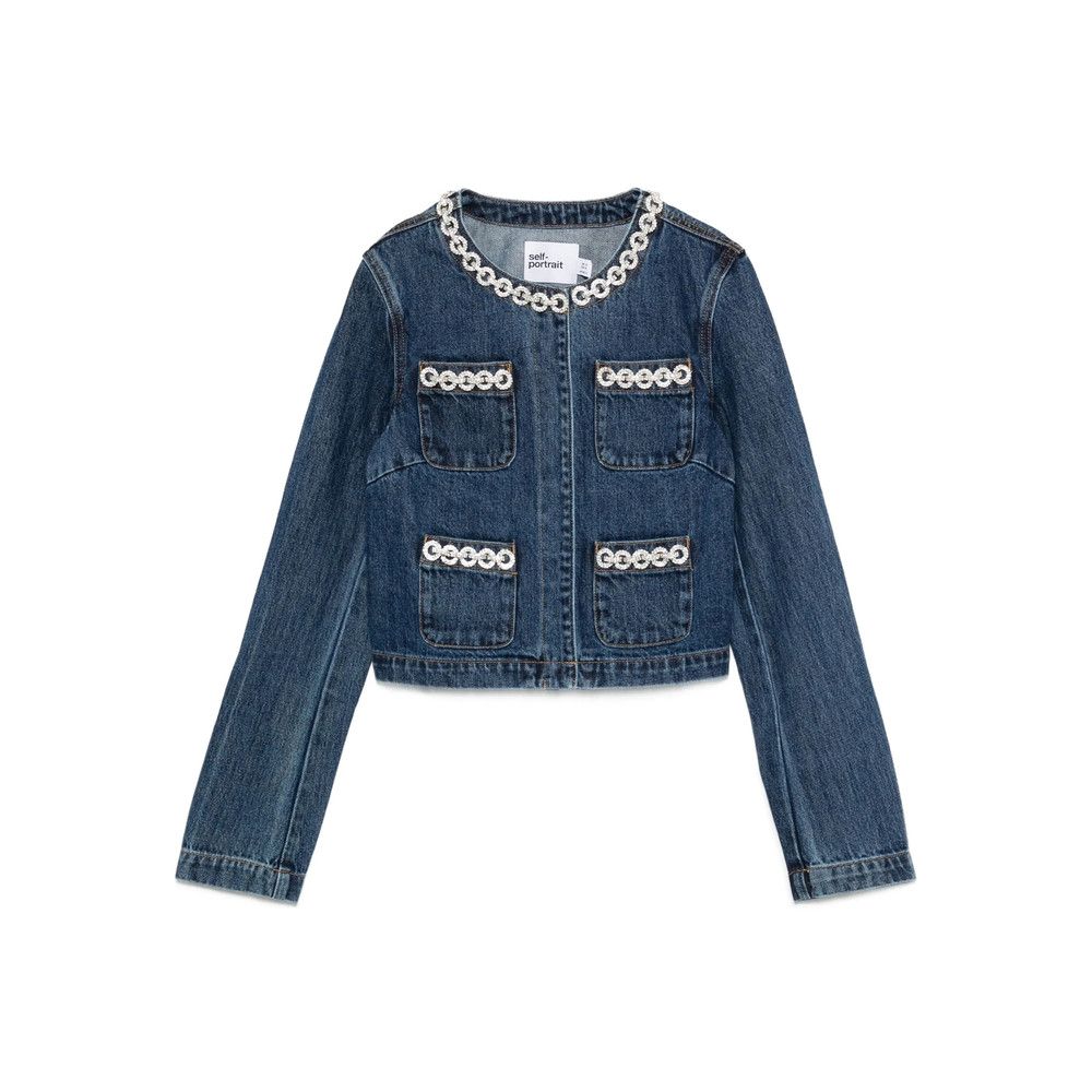 Self-Portrait Self-portrait BLUE Jackets - Denim Jackets | Grailed