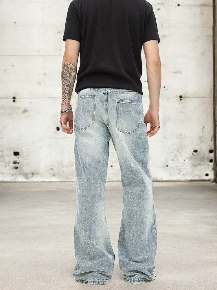 Jean × Streetwear Blue Stacked Denim Jeans | Grailed