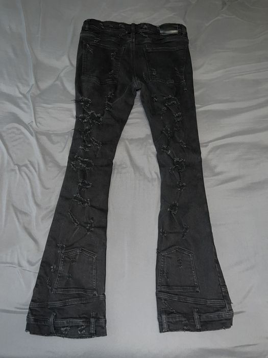 Streetwear Valabasas Stacked “Matrix” Jeans | Grailed