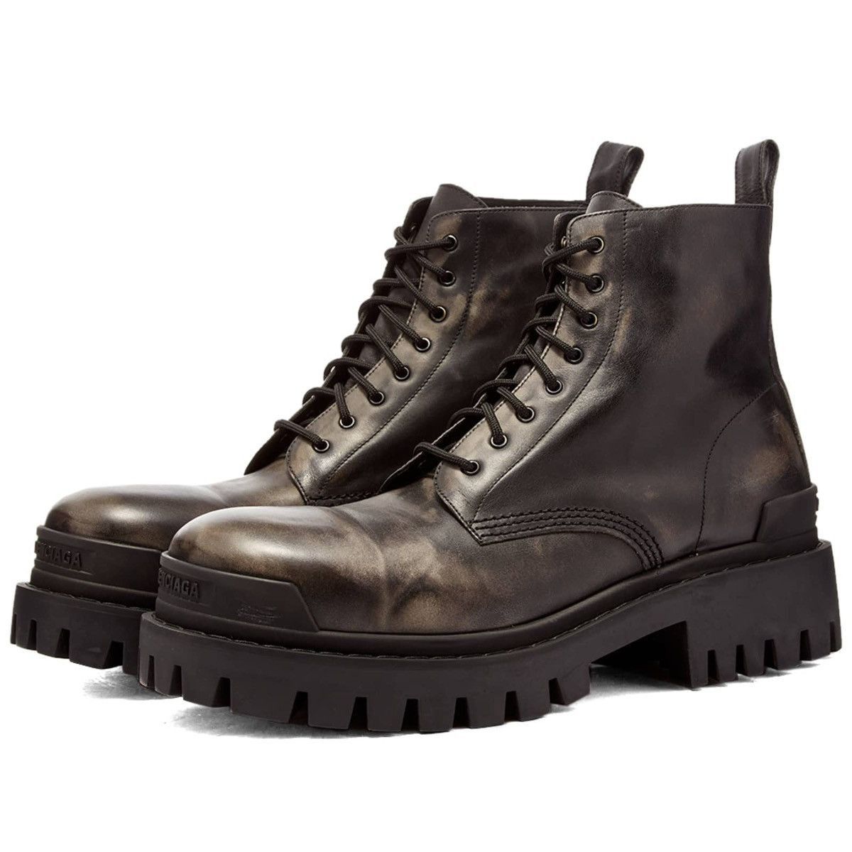Balenciaga Balenciaga Mud Leather Strike Boots | Grailed