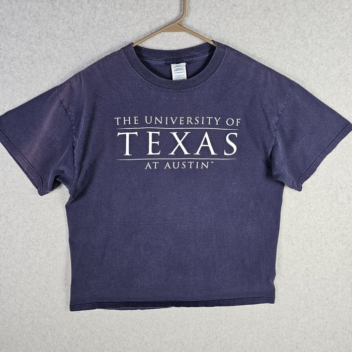Delta Vintage University Of Texas At Austin T Shirt Mens Large Blue ...