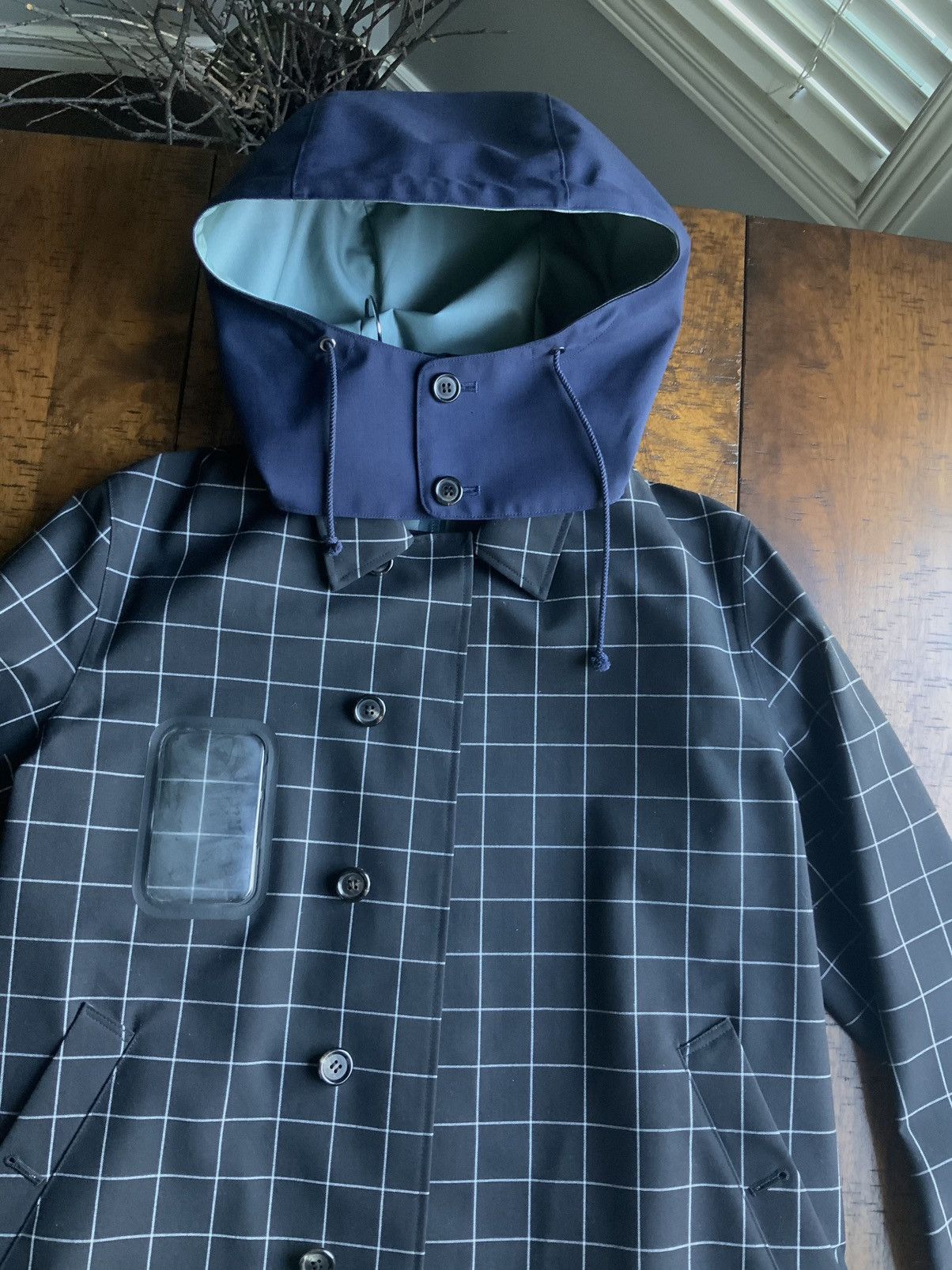 John Undercover × Jun Takahashi × Undercover AW15 Windowpane Grid Coat ...