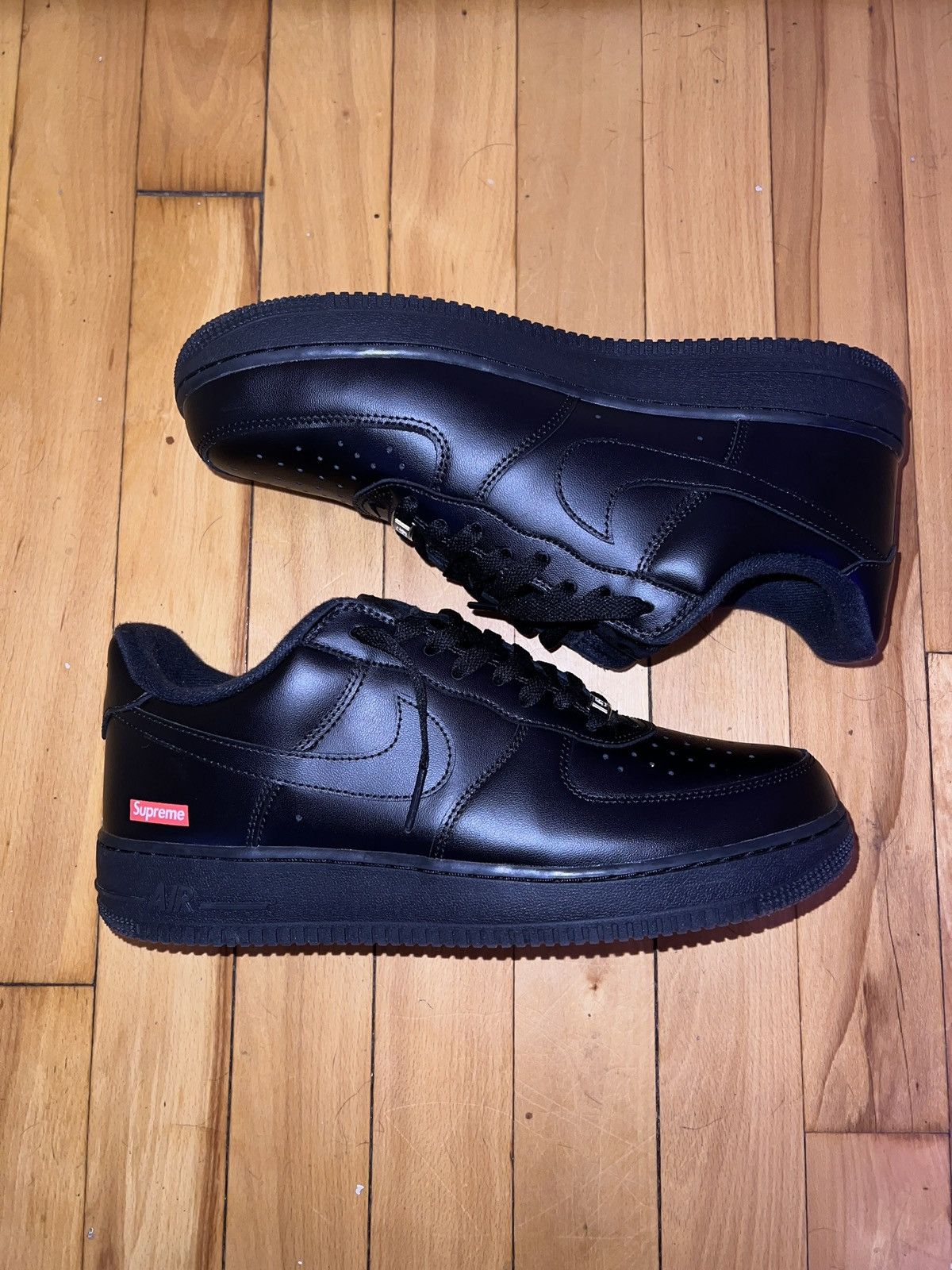Nike × Supreme Nike Air Force 1 Low Supreme Black Men's - CU9225-001 ...