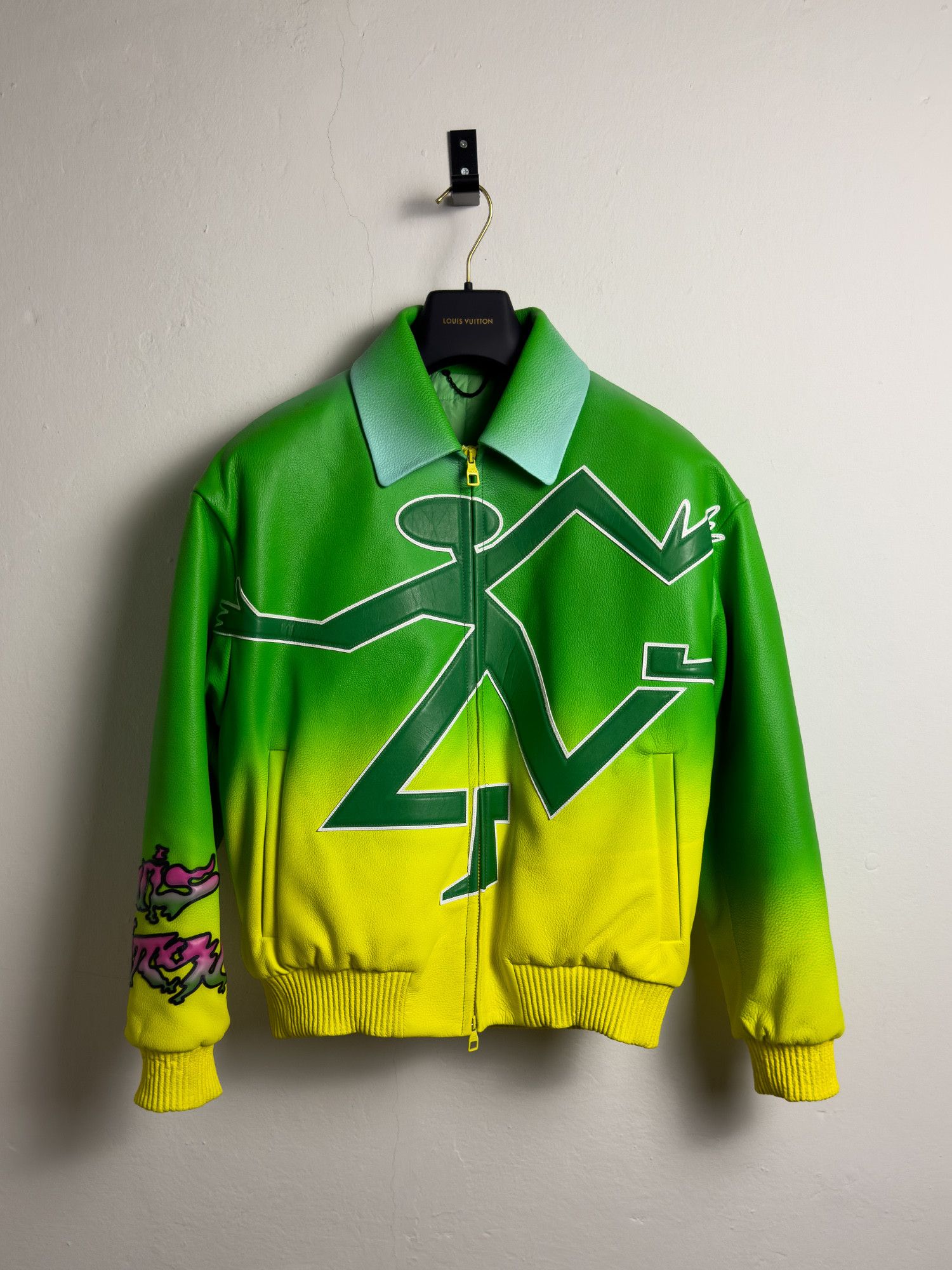 Louis Vuitton Louis Vuitton Gradient Leather Jacket Travis Scott | Grailed
