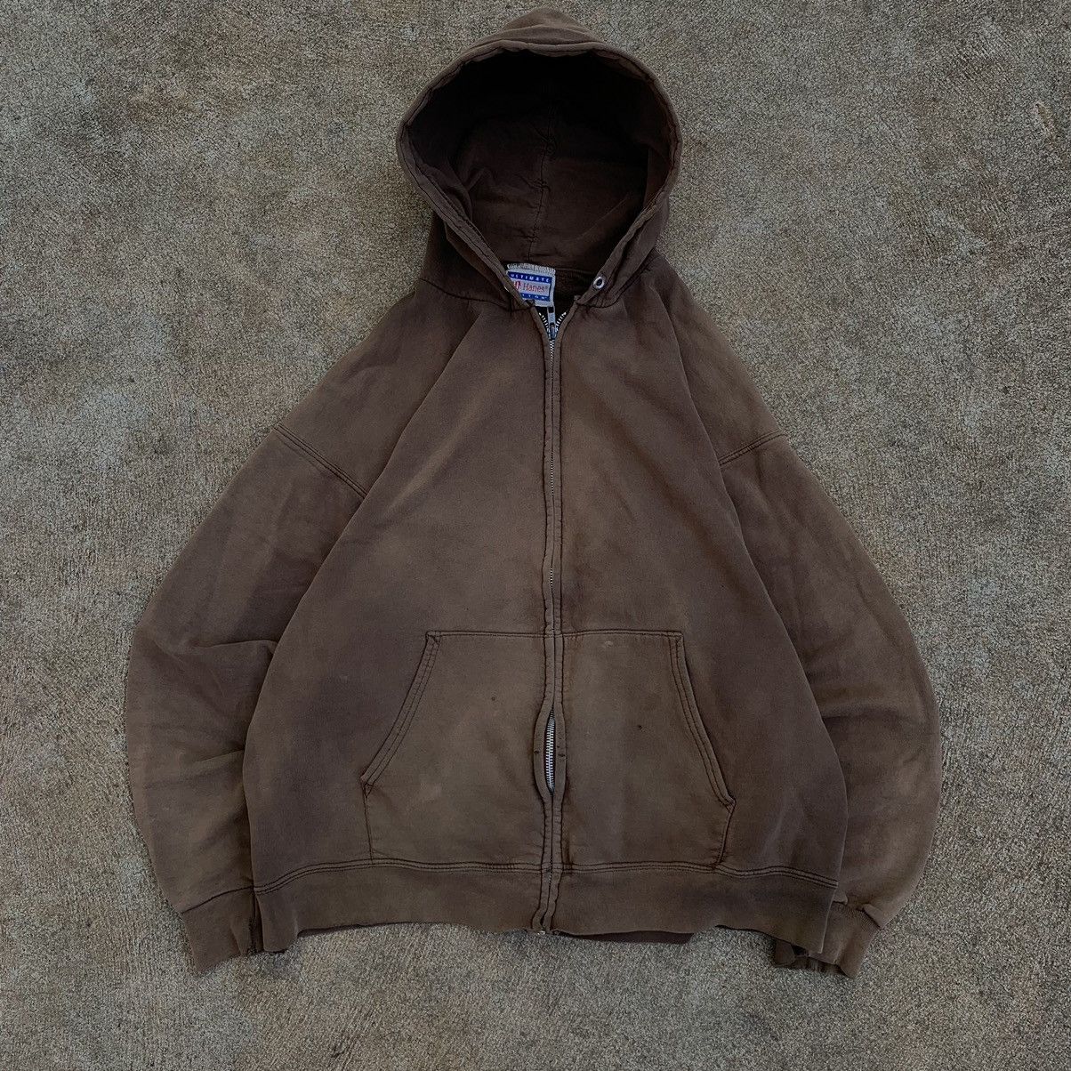 Vintage Vintage Brown Faded Distressed Essential Hoodie | Grailed