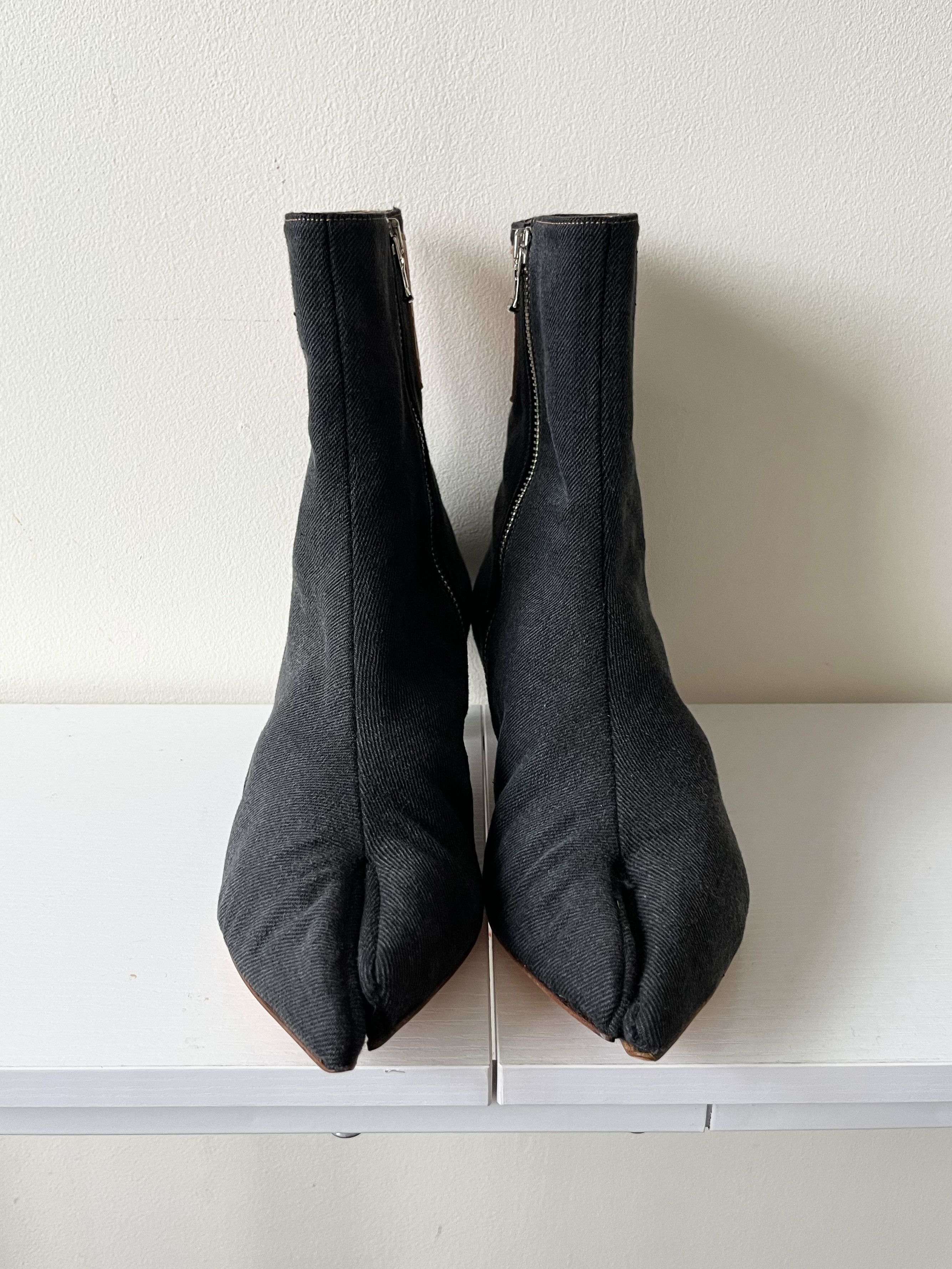 Y/Project Y/ Project lobster tabi denim ankle boots | Grailed