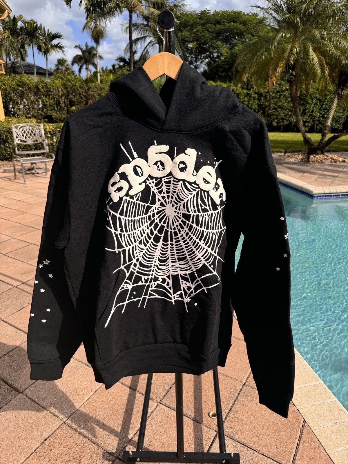 Spider Worldwide Sp5der OG Web Black Hoodie size L | Grailed