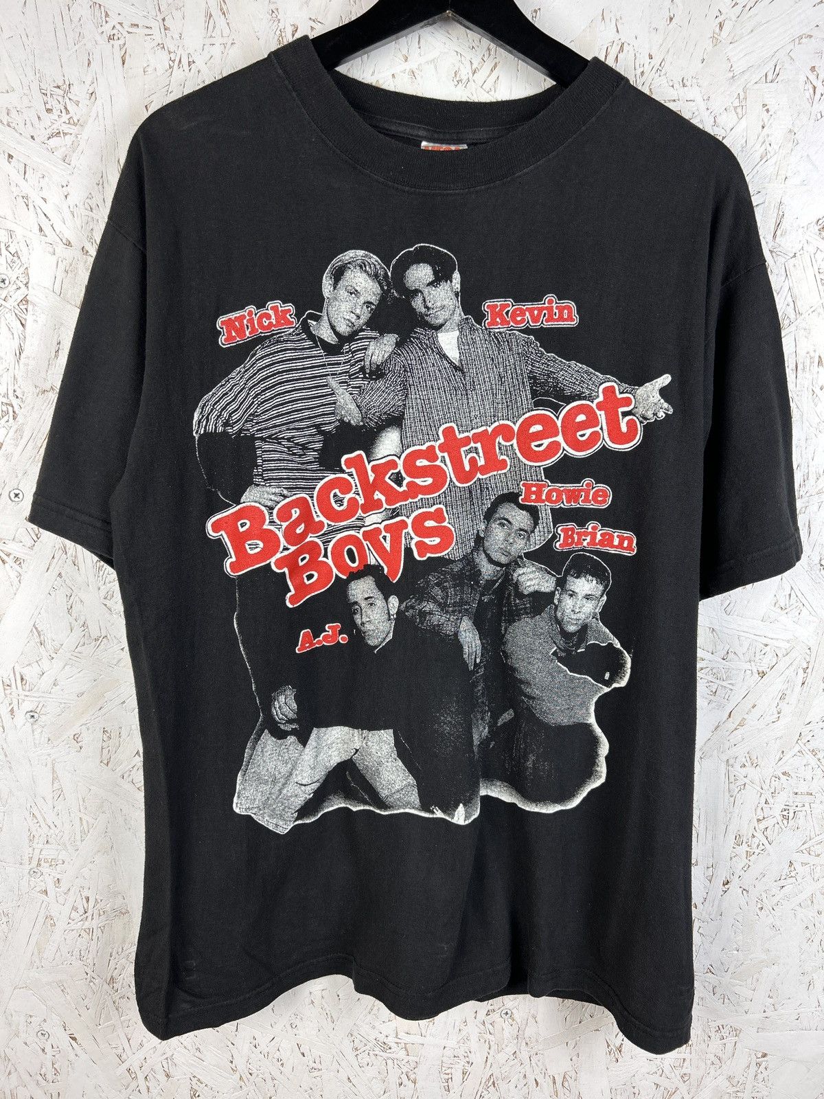Band Tees 90s Vintage BackStreet Boys Rap Style BSB Band T-Shirt | Grailed