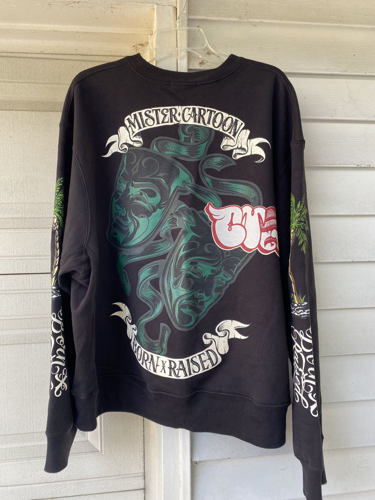 Born X Raised Born x raised mister cartoon crewneck | Grailed