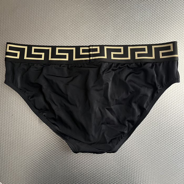 Versace Versace Greca Border swim briefs | Grailed