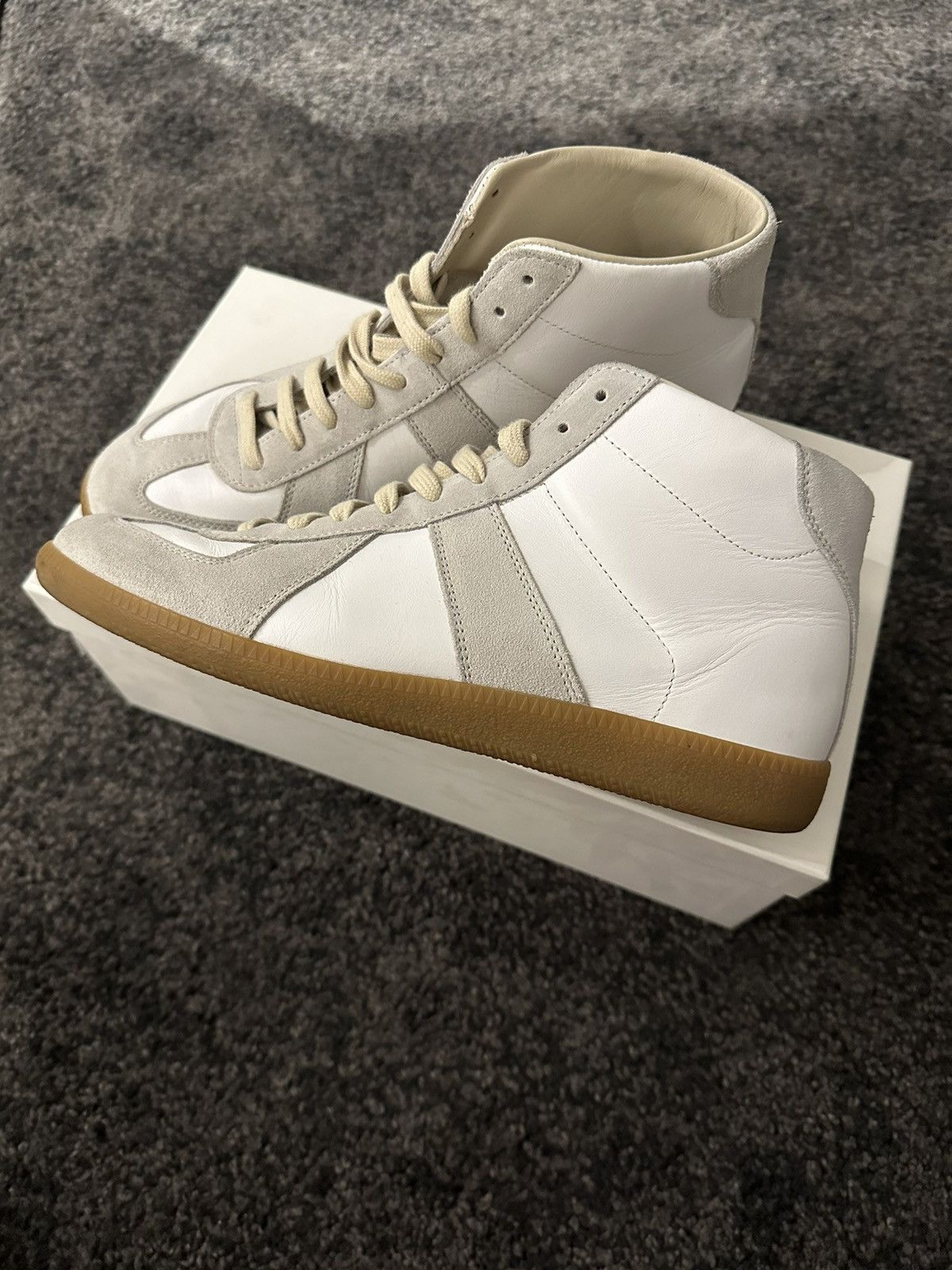 Maison Margiela Maison Margiela GAT Replica Off White High-Tops | Grailed