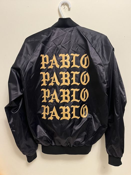 Kanye West Steal 2016 Kanye West Pablo Pop Up Satin Bomber Jacket | Grailed