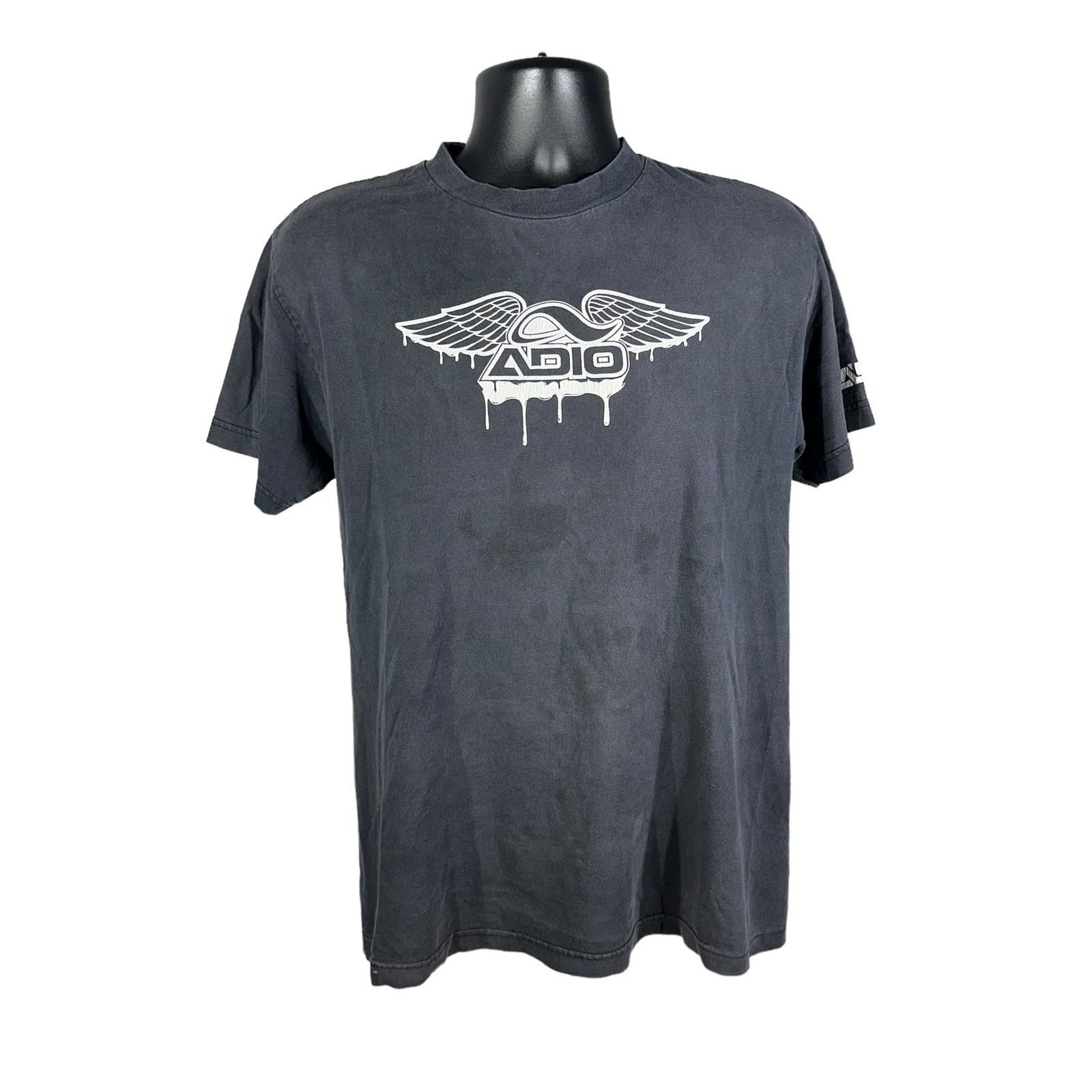 Vintage Adio Footwear Center Logo Tee | Grailed