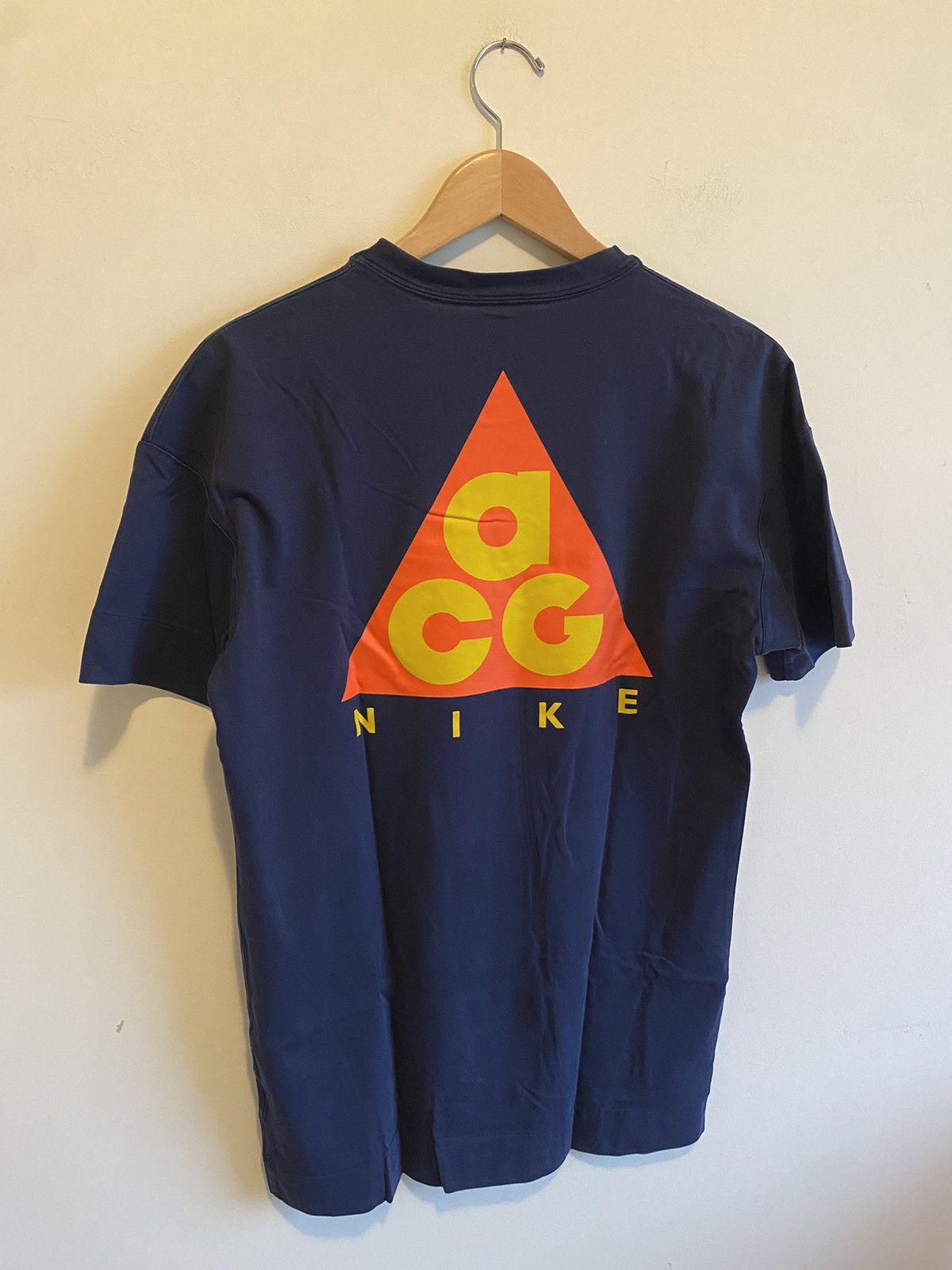 Nike × Nike ACG Nike ACG archive big navy logo t-shirt triangle lab ...