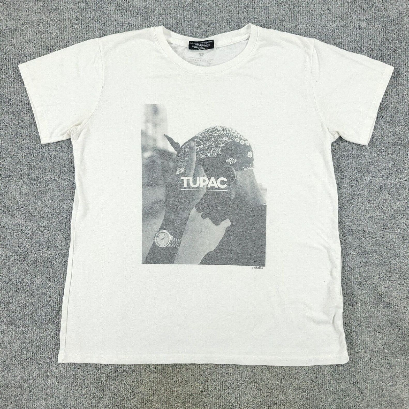 Vintage 2PAC Shirt Women Medium White Tupac Shakur Rap Hip Hop Artist ...