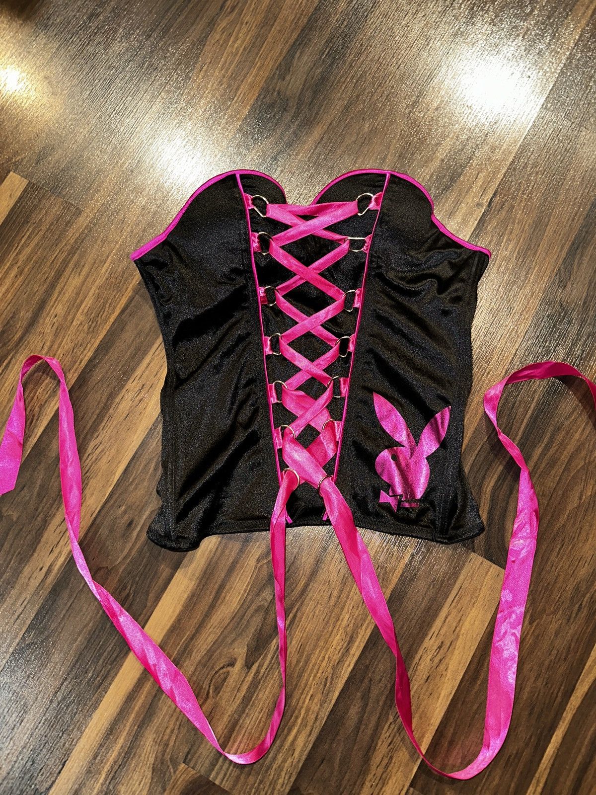 Playboy × Streetwear Y2K Playboy Intimates Bondage Bustier Corset ...
