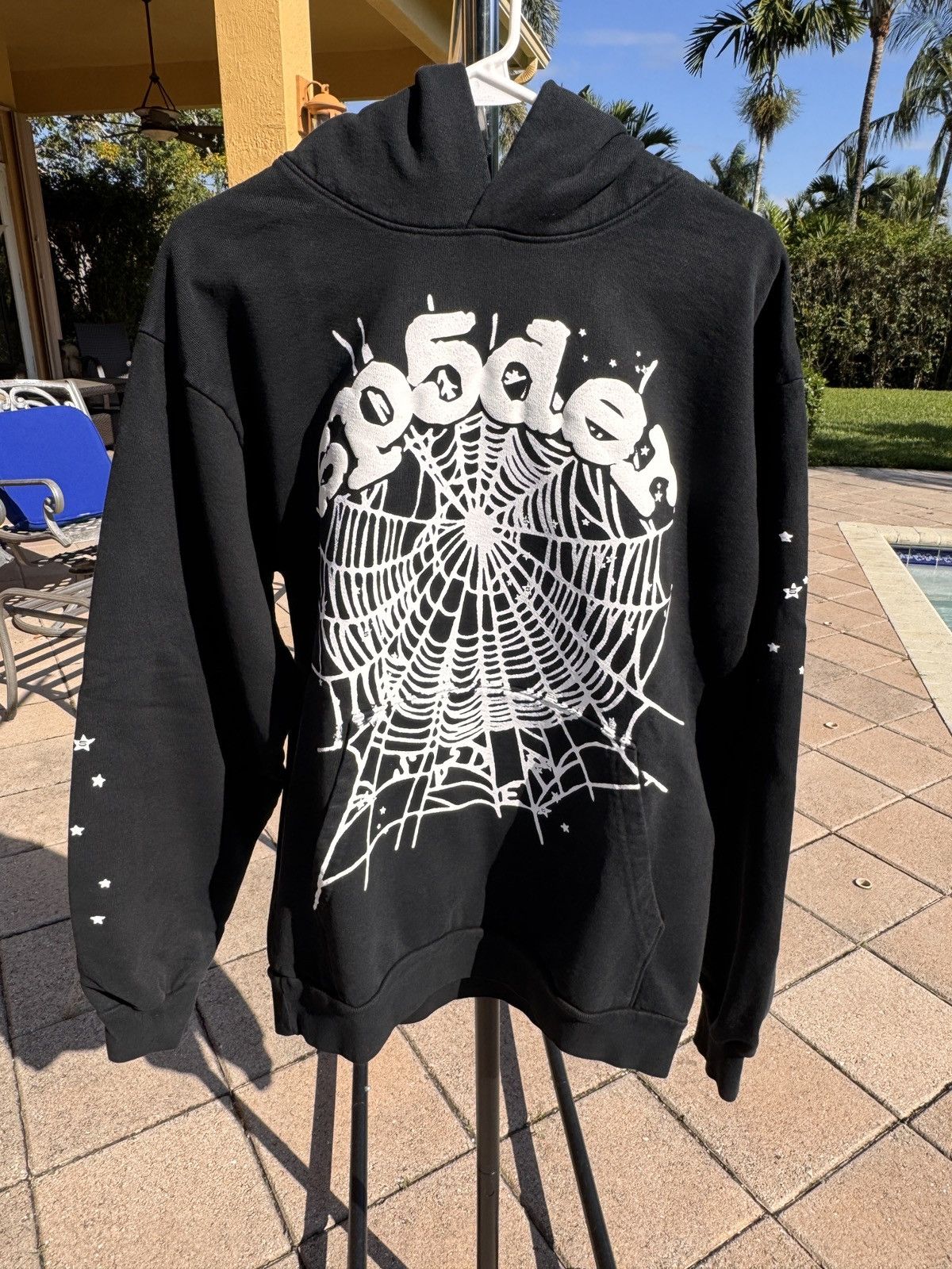 Spider Worldwide Sp5der OG Web Black Hoodie size M | Grailed