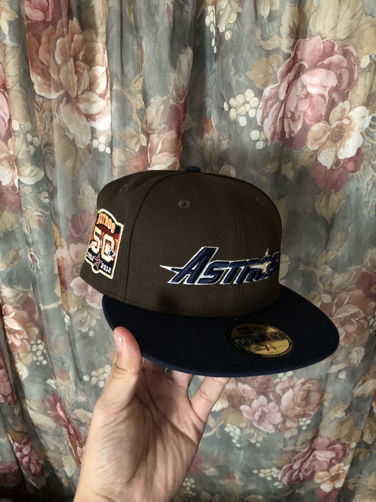 Hat Club HAT CLUB NEW ERA 59FIFTY WALNUT SCRIPTS HOUSTON ASTROS HAT | Grailed