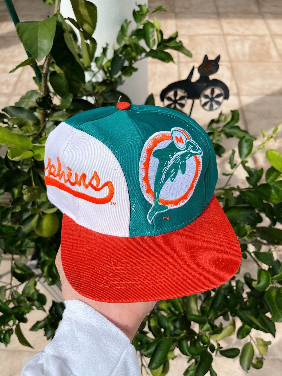 Logo 7 × Vintage Vintage 90s Miami Dolphins Snapback Script Spellout ...