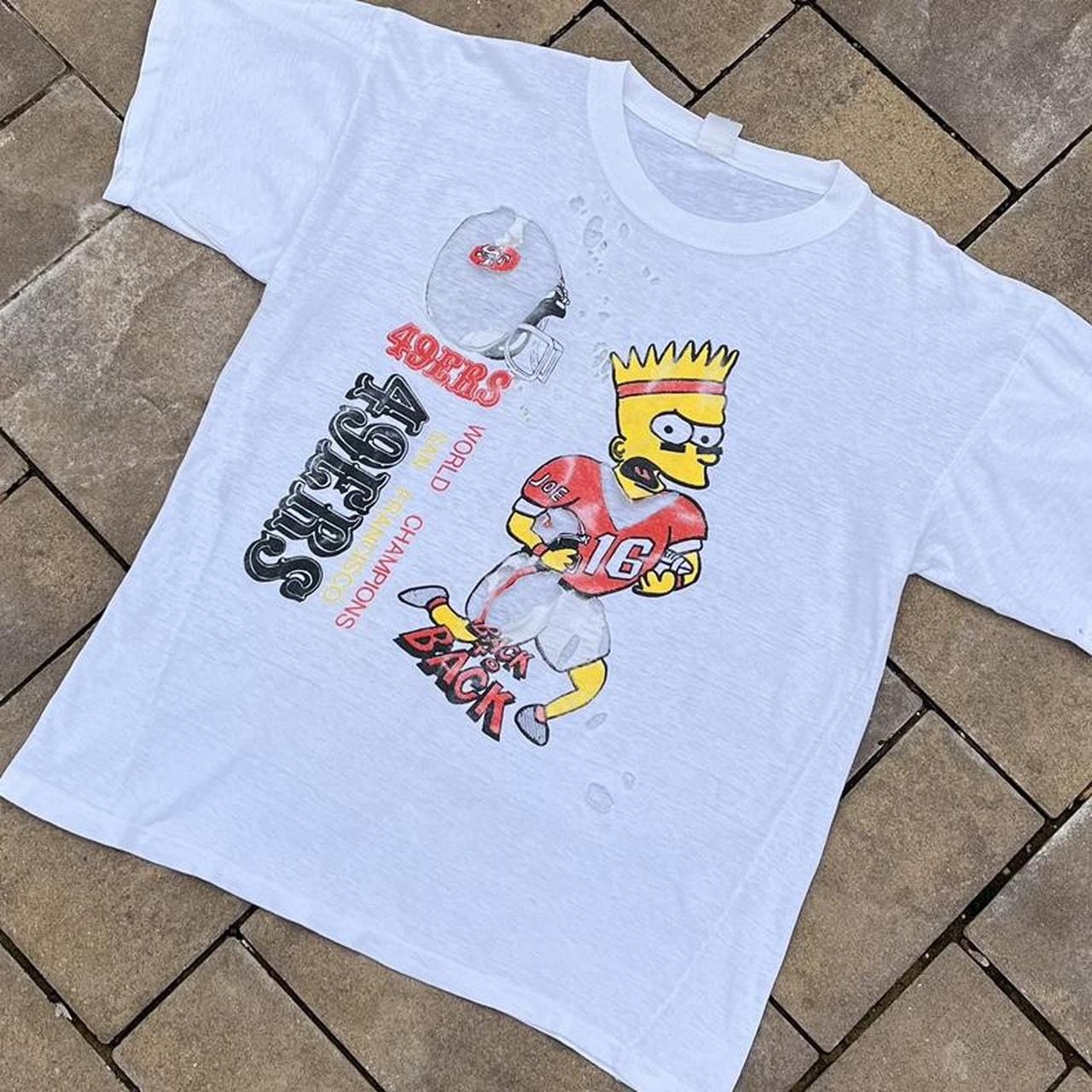 NFL × The Simpsons × Vintage Vintage 90s NFL San Francisco 49ers Bart ...