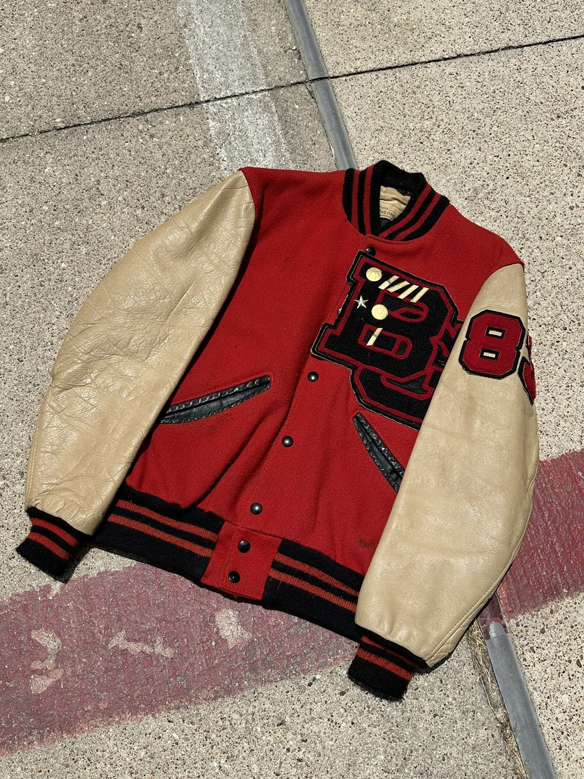 Streetwear × Varsity Jacket × Vintage Vintage Varsity Letterman Jacket ...