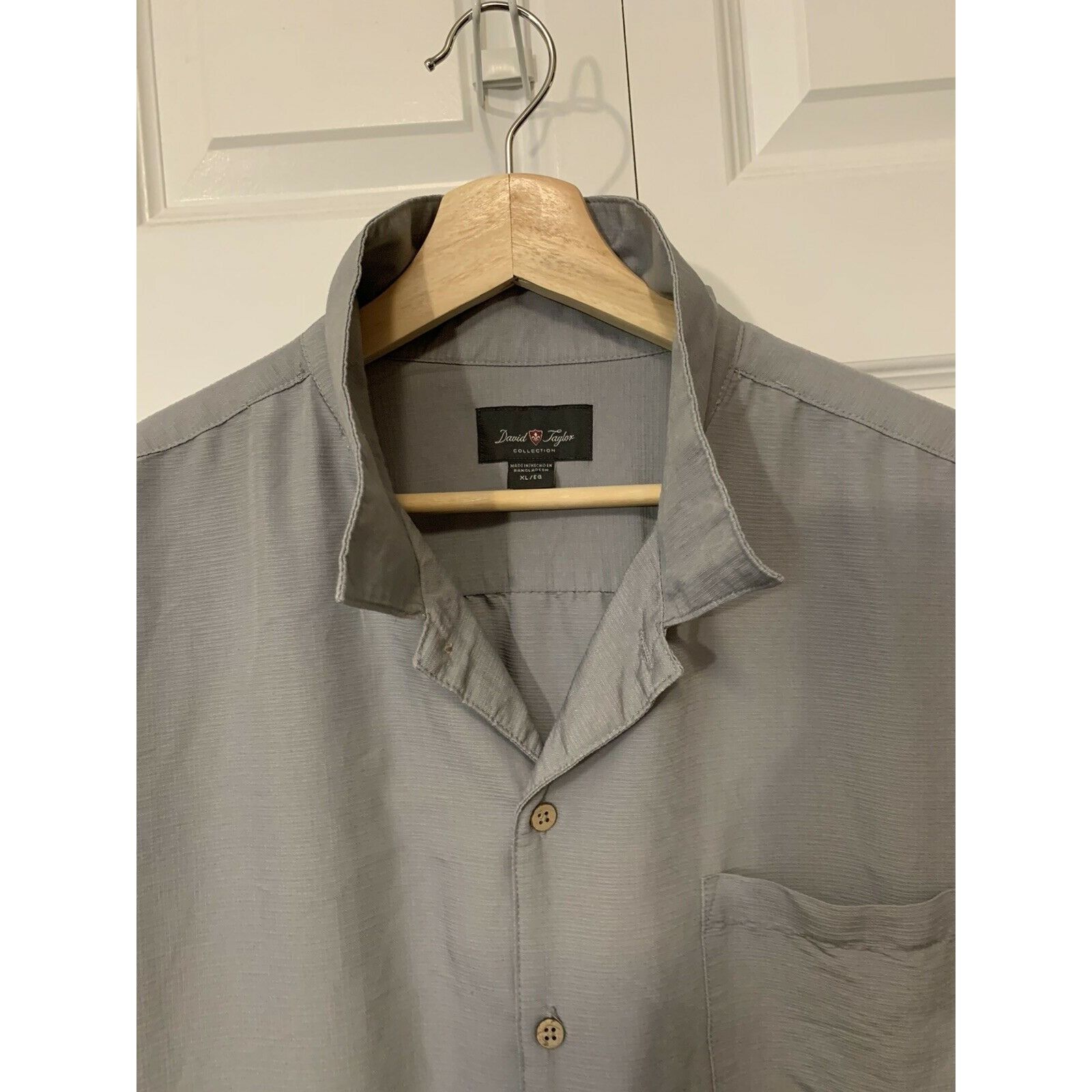 David Taylor David Taylor Collection Men's Sz XL Button Up Camp Shirt ...