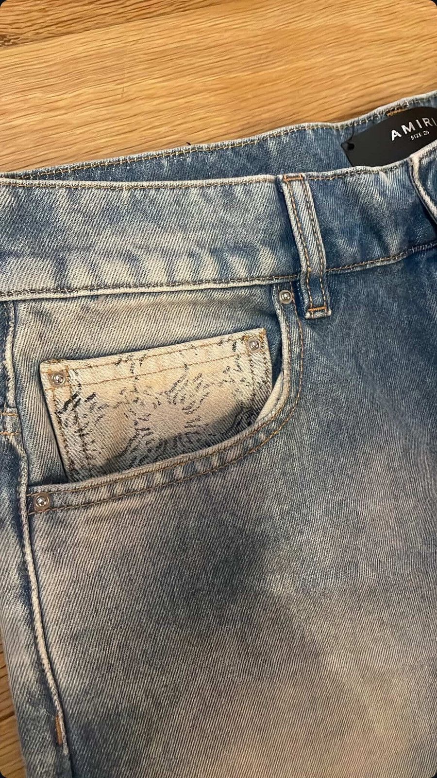 Amiri MA QUAD CUFF STRAIGHT JEAN - ANTIQUE INDIGO | Grailed