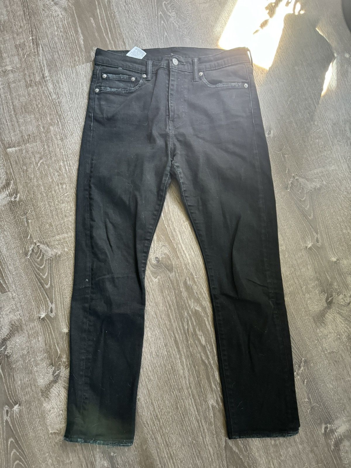 Levi's Levi 510 distressed Black Jeans | Grailed